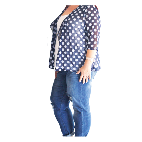 Printed mesh waterfall cardi, Earth Angel Clothing | hartgoet